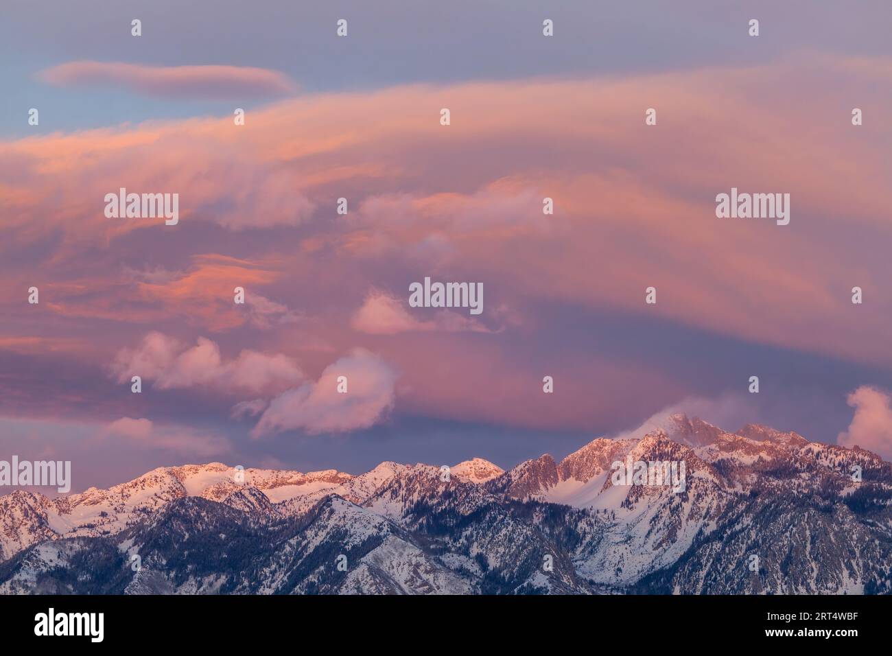 Wasatch mountains sunset utah hi-res stock photography and images - Alamy