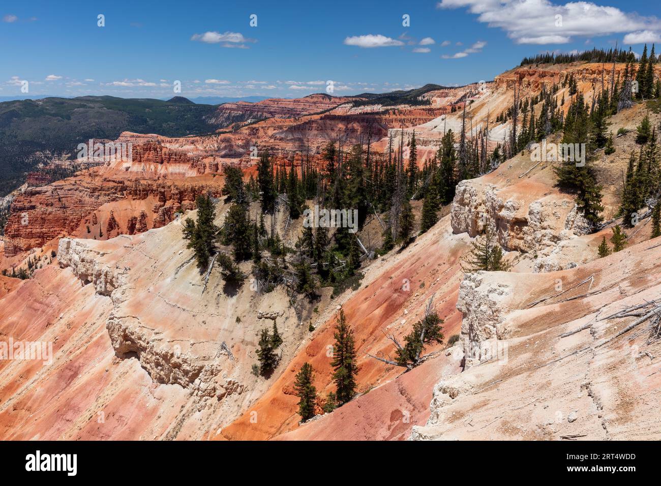 Sunset View Overlook, Cedar Breaks National Monument, Utah Stock Photo ...
