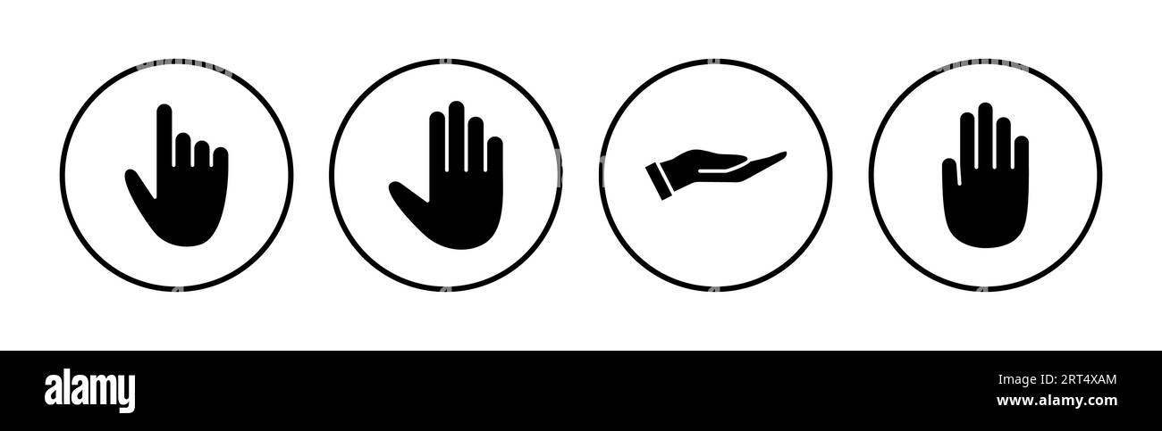 Hand icon vector. hand symbols. palm Stock Vector Image & Art - Alamy