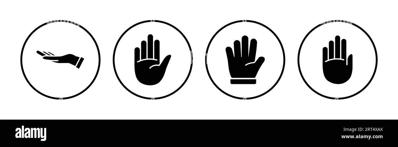 Hand icon vector. hand symbols. palm Stock Vector Image & Art - Alamy