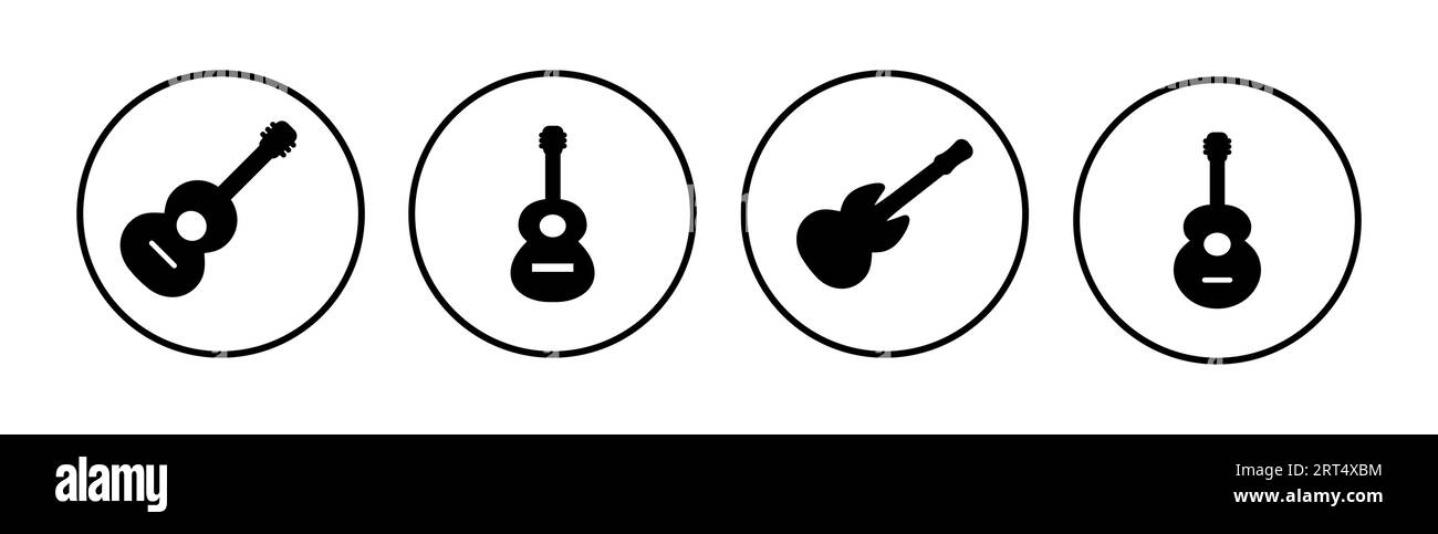 Guitar icon vector. musical instrument sign Stock Vector Image & Art ...