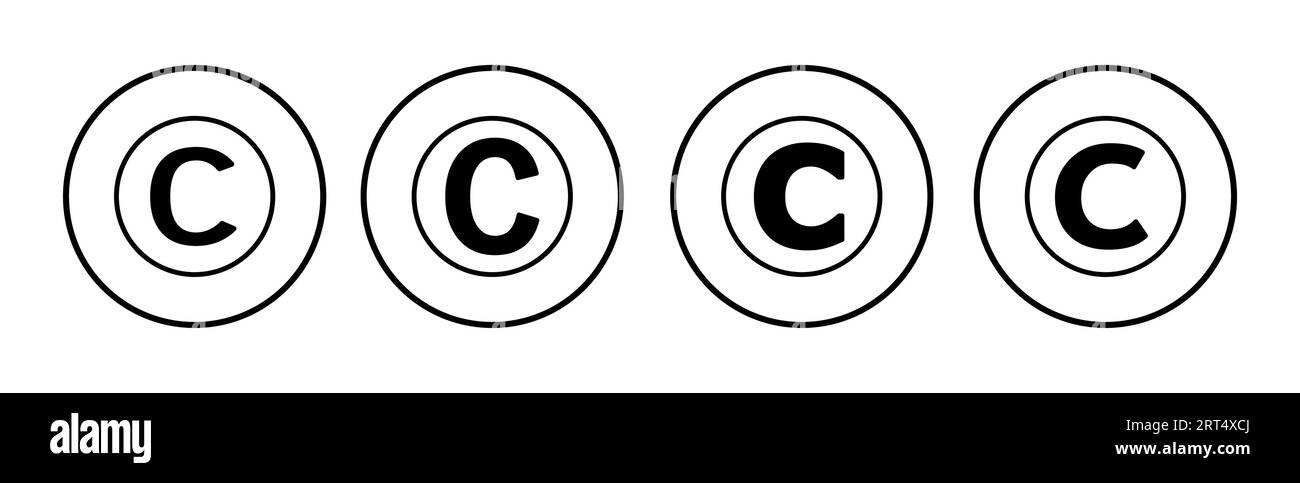 Copyright icon vector. copyright symbol Stock Vector Image & Art - Alamy