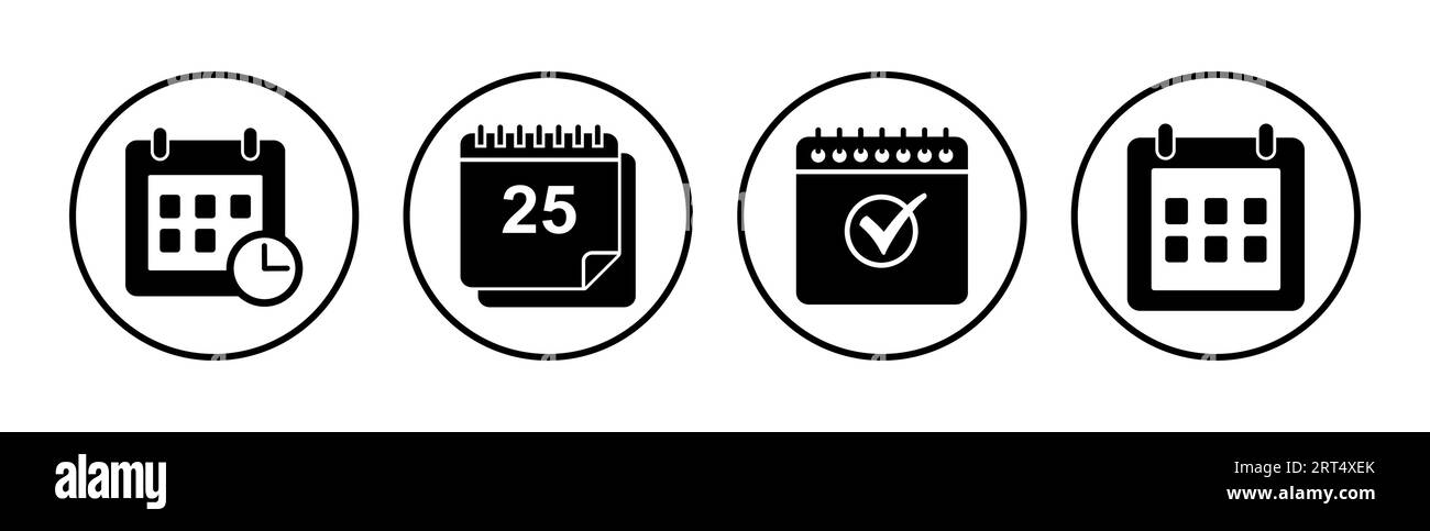 calendar icon vector. Calender symbol Stock Vector Image & Art - Alamy