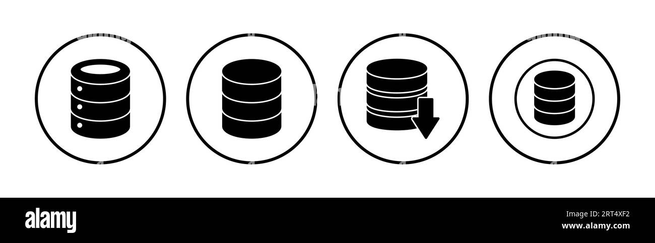 Database icon Stock Vector Images - Alamy