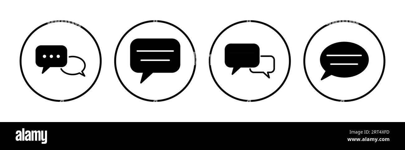 Chat icon vector. Chat Icon in trendy flat style isolated. Speech ...