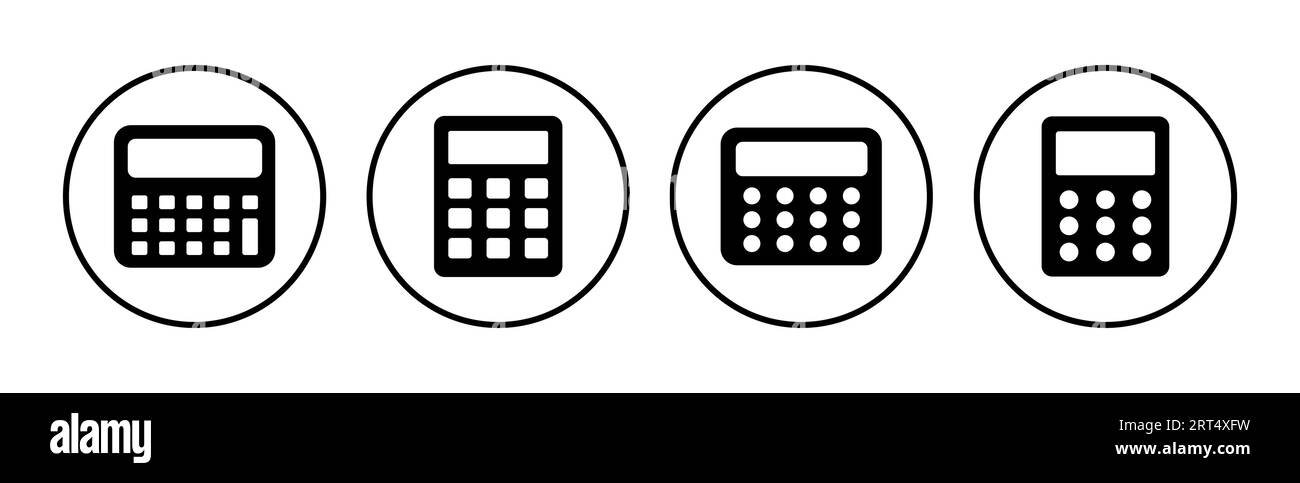 Calculator icon vector. math icon. finances sign Stock Vector Image ...