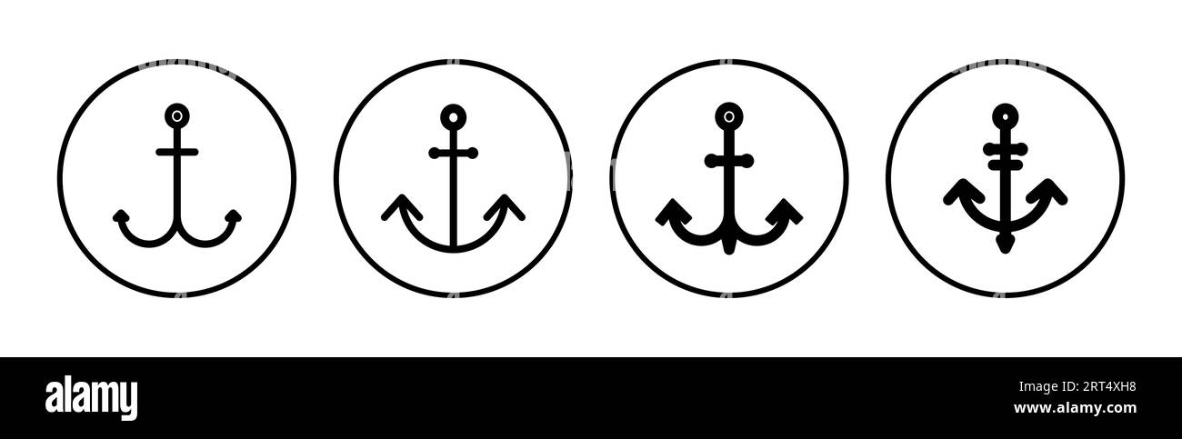 Anchor icon vector. Anchor sign. marine symbol Stock Vector Image & Art ...
