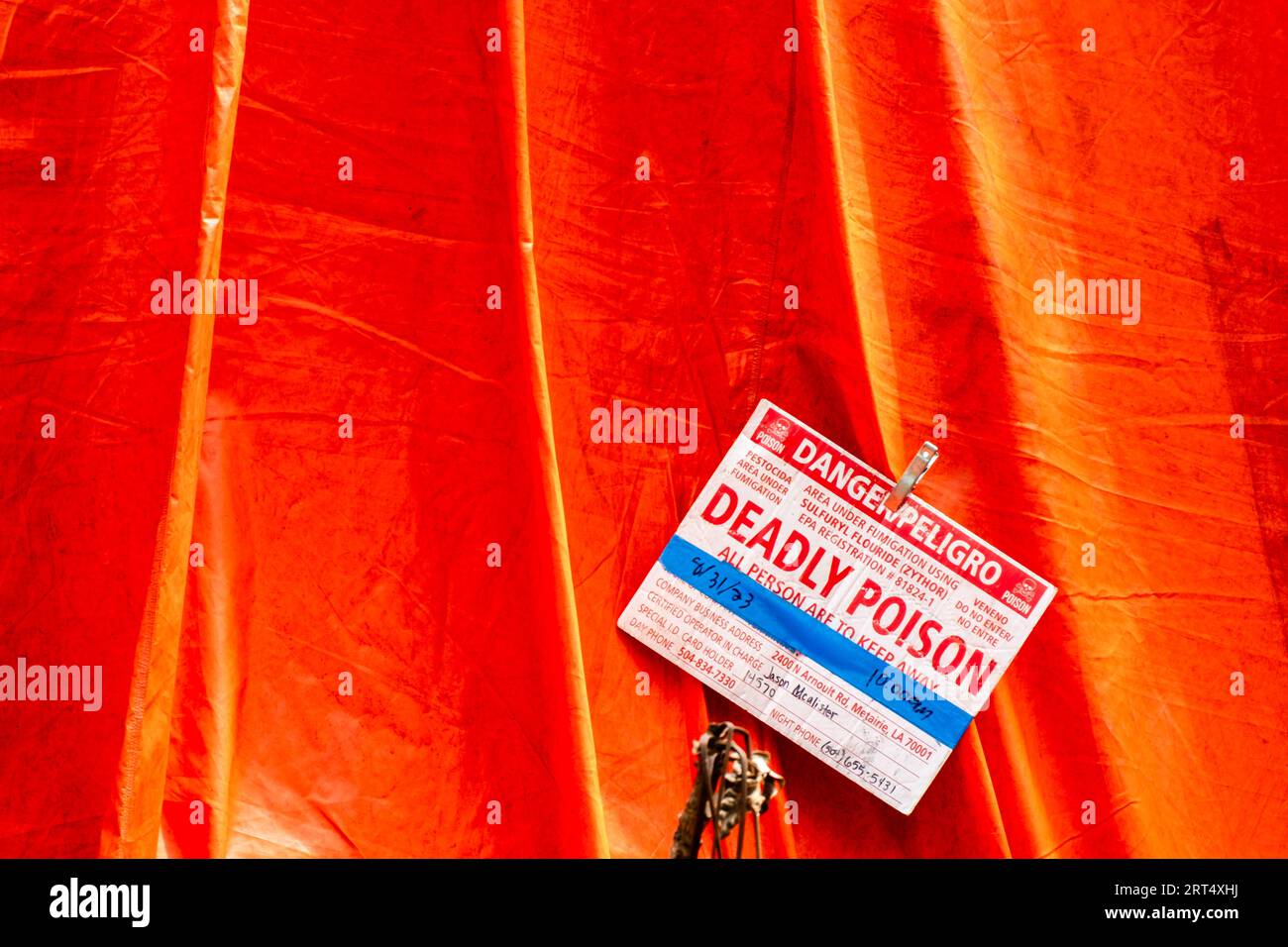 NEW ORLEANS, LA, USA - AUGUST 31, 2023: Closeup of "Deadly Poison" sign ...