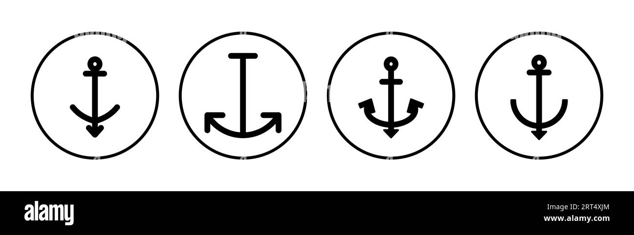 Anchor icon vector. Anchor sign. marine symbol Stock Vector Image & Art ...
