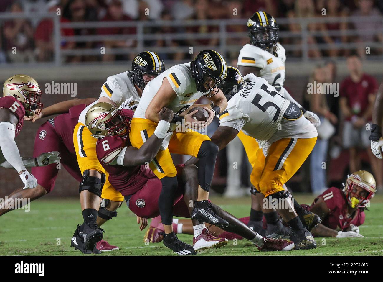 SEP 09, 2021: Southern Miss Golden Eagles quarterback Billy Wiles (8 ...