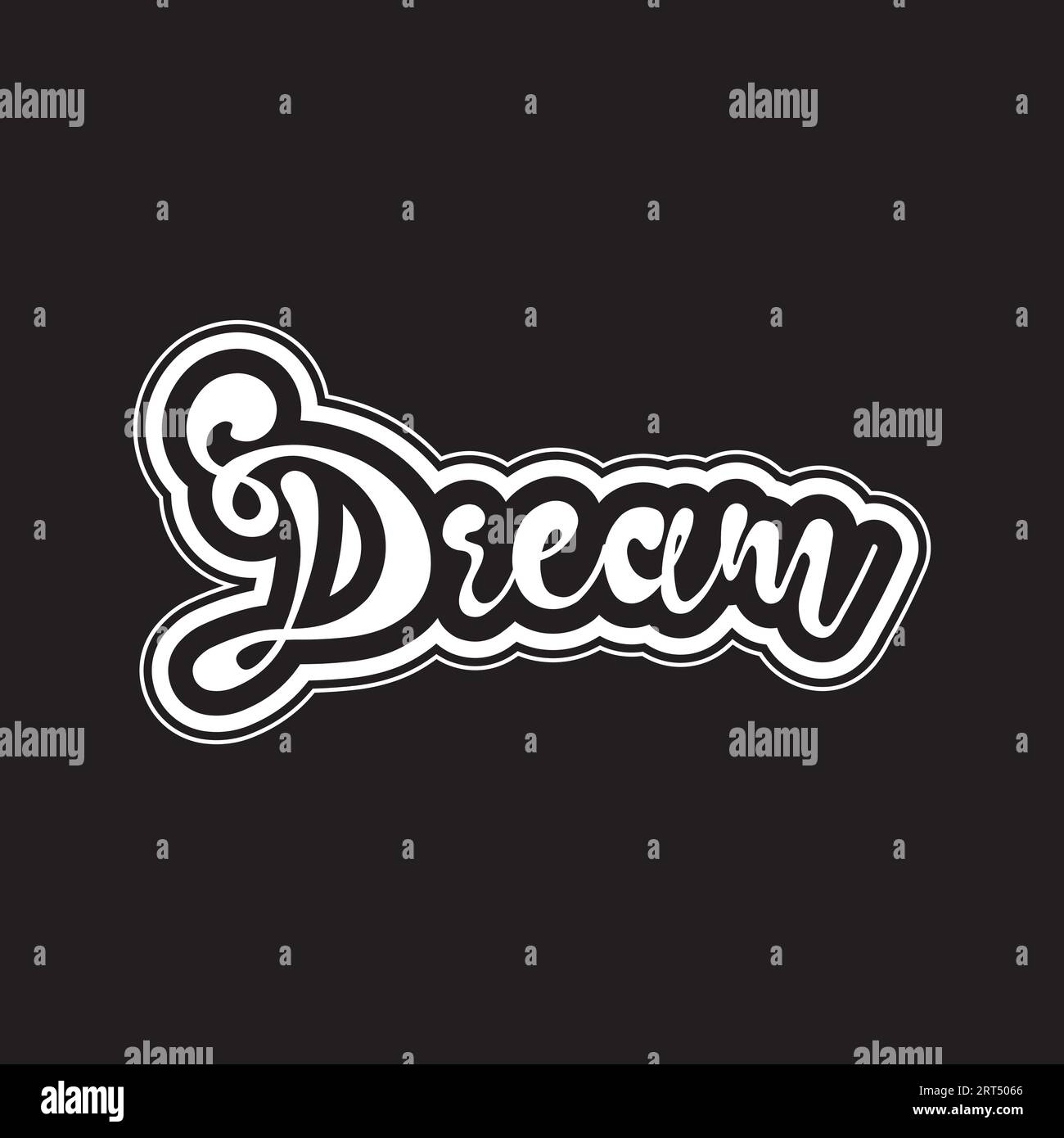Get your dream typography t shirt design Stock Vector Images - Alamy