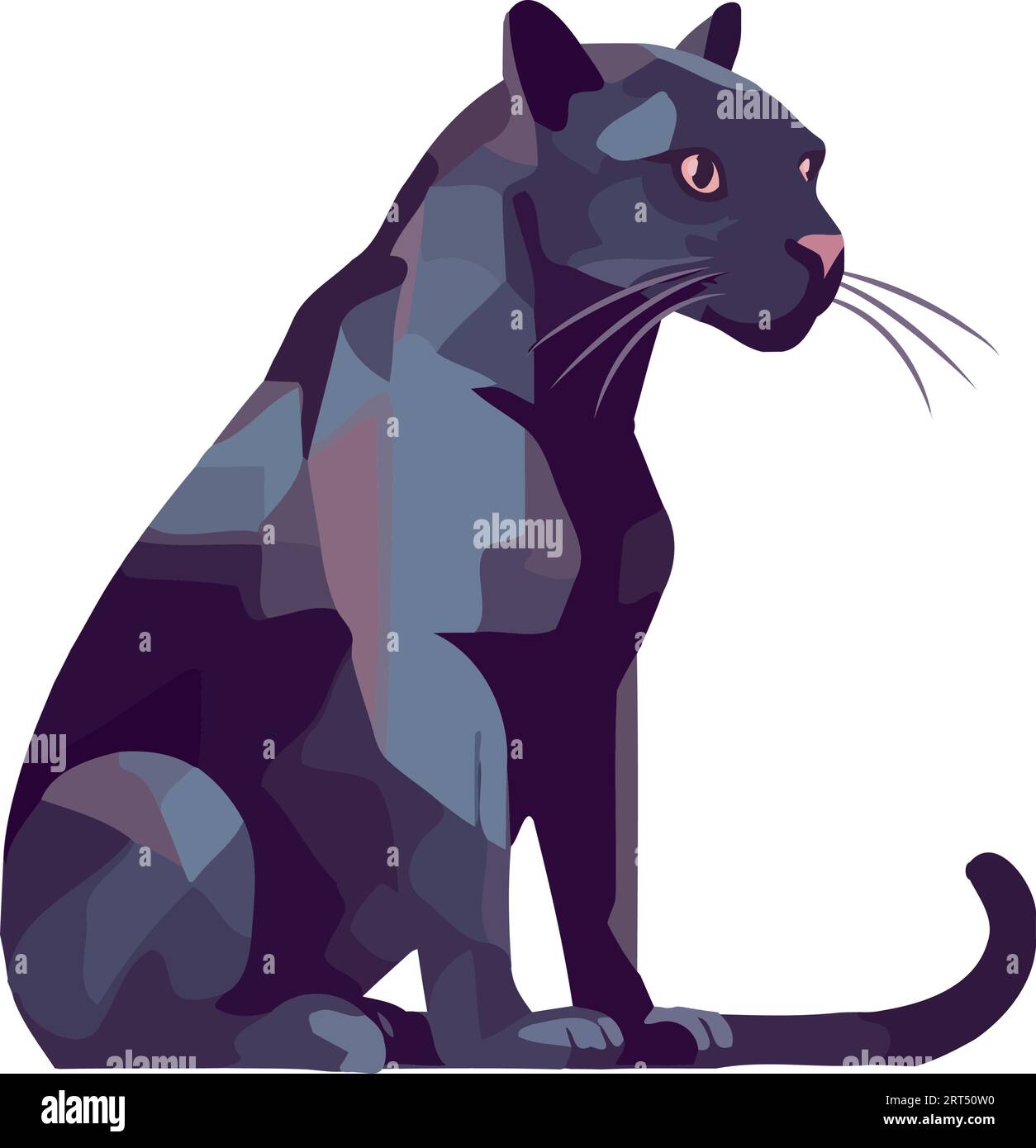 Abstract panther animal icon isolated Stock Vector Image & Art - Alamy