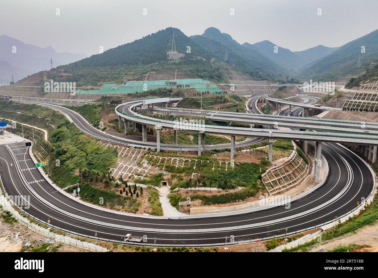 Qingzhou, China. 11th Sep, 2023. Aerial photo taken on Sept 10, 2023 ...