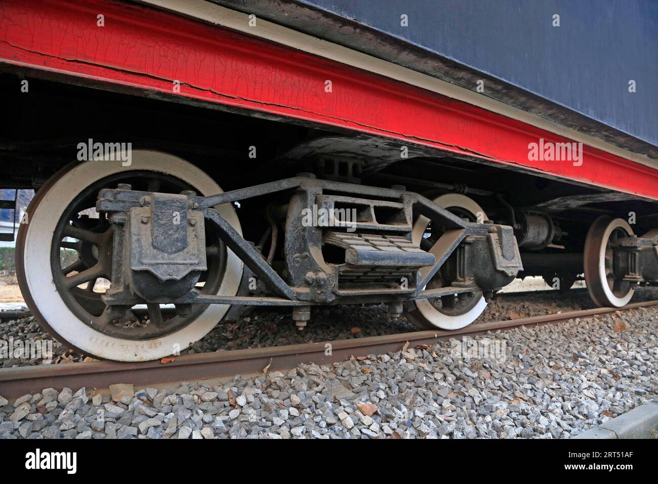 Steam locomotive wheel Stock Photo - Alamy