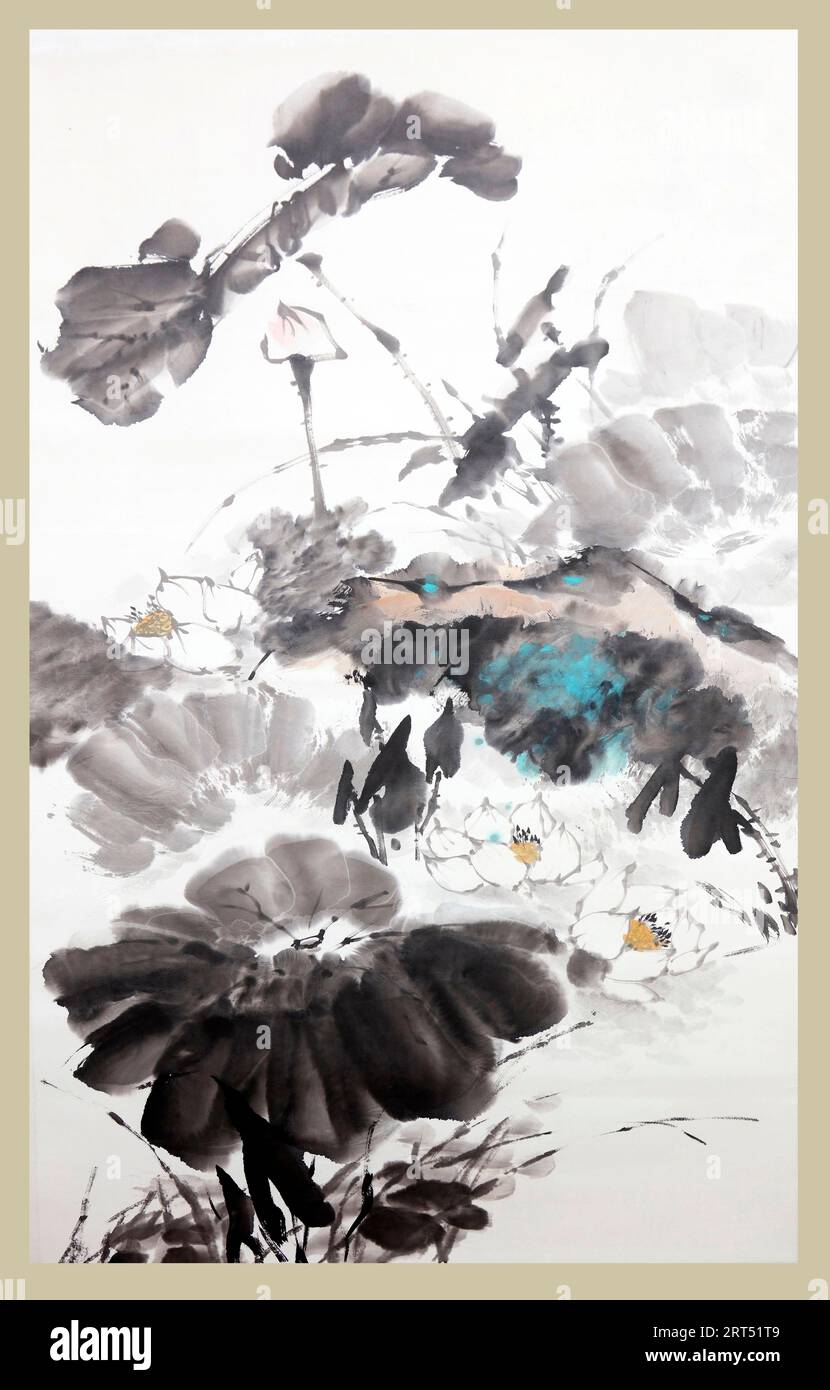 Chinese traditional ink painting Stock Photo - Alamy