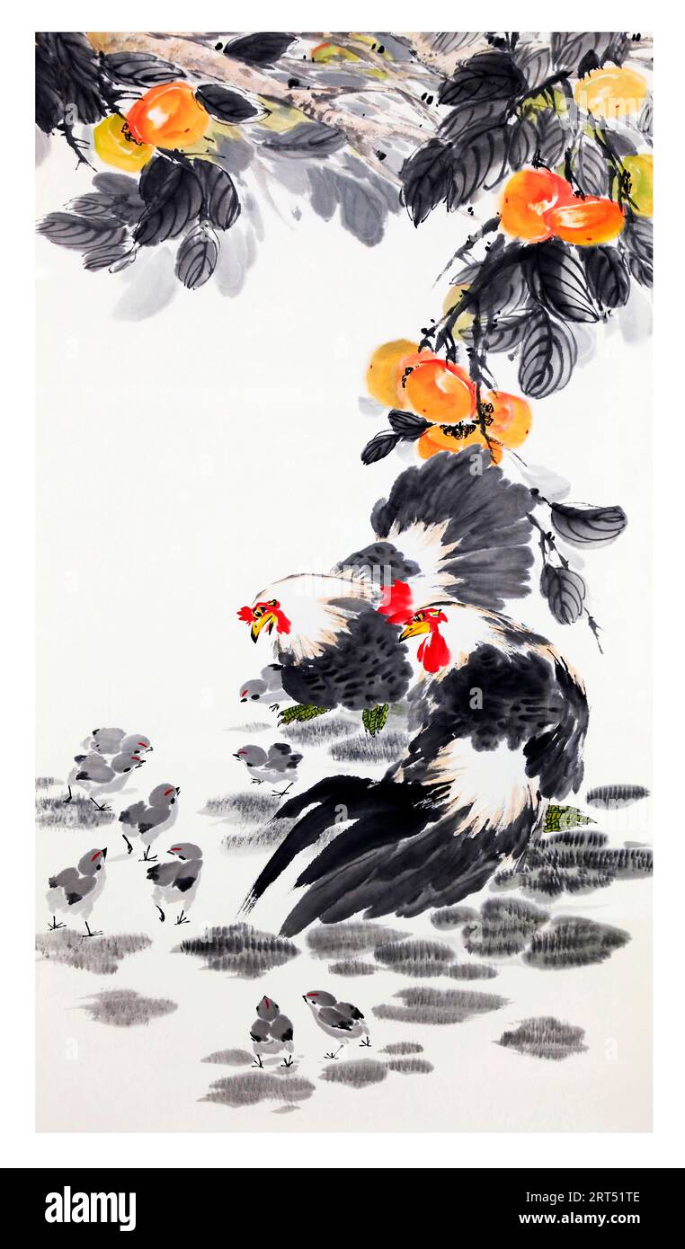 Chinese traditional ink painting Stock Photo - Alamy