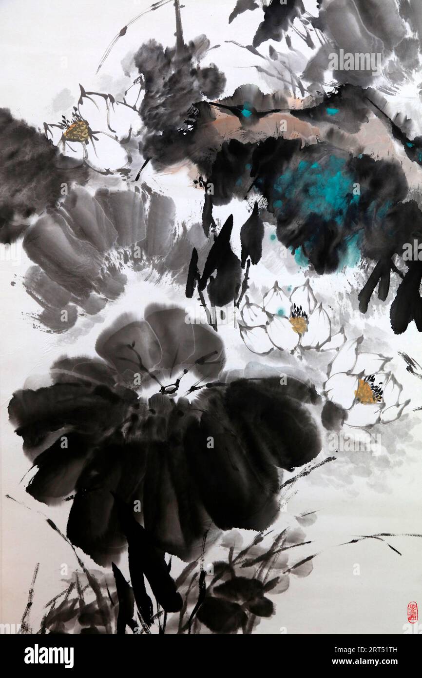 Chinese traditional ink painting Stock Photo - Alamy