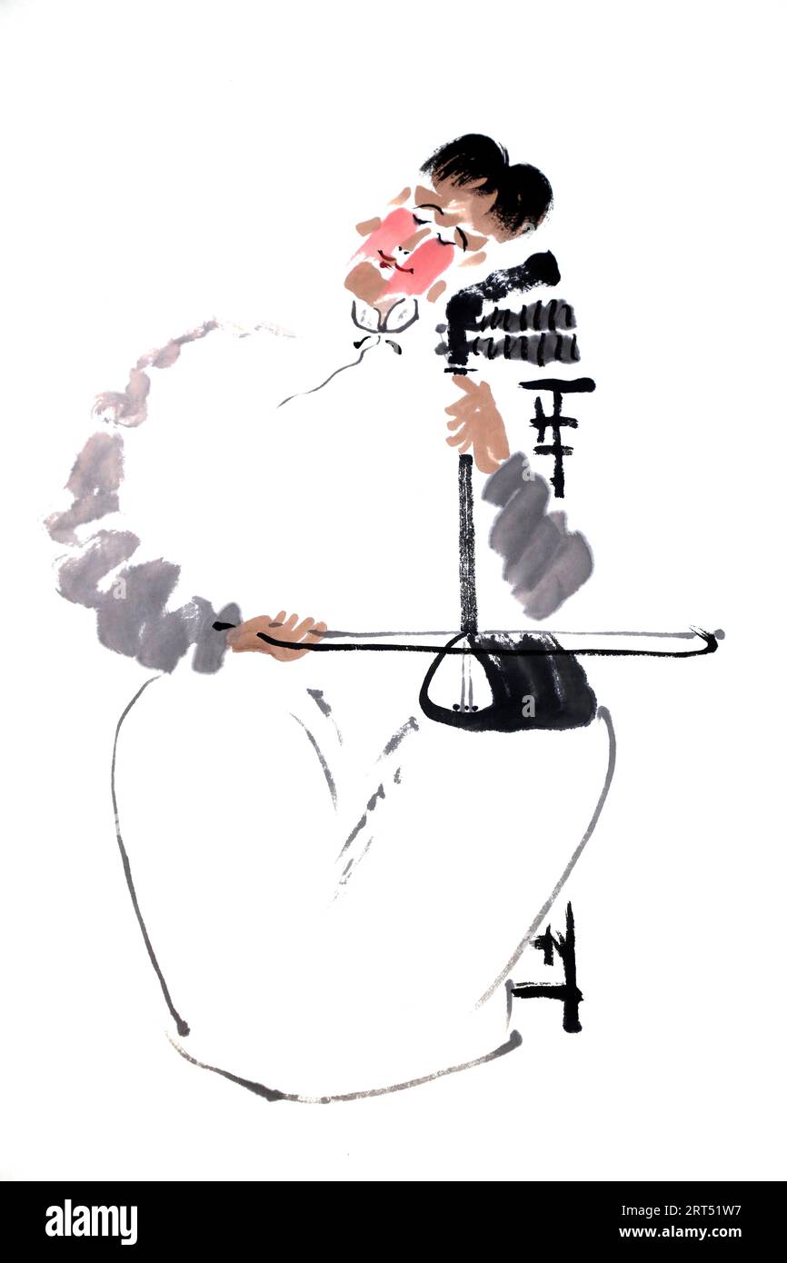 Chinese traditional ink painting Stock Photo - Alamy