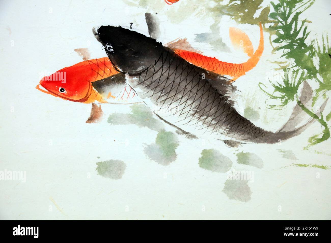 Chinese traditional ink painting Stock Photo - Alamy