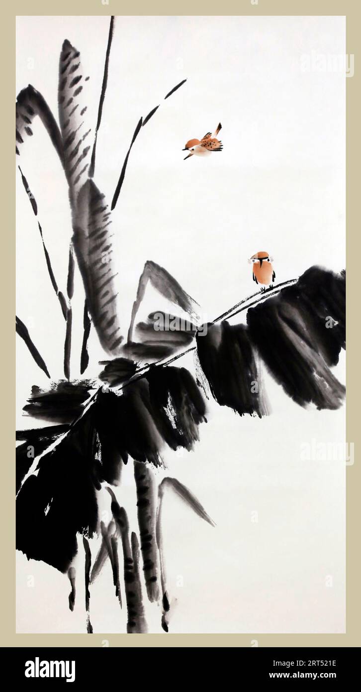 Chinese traditional ink painting Stock Photo - Alamy