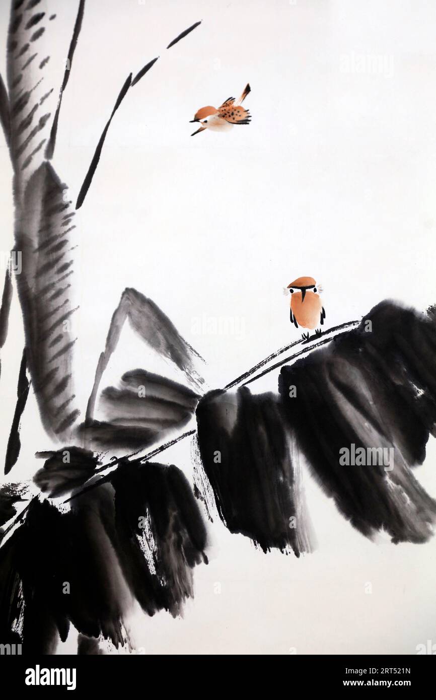 Chinese traditional ink painting Stock Photo - Alamy