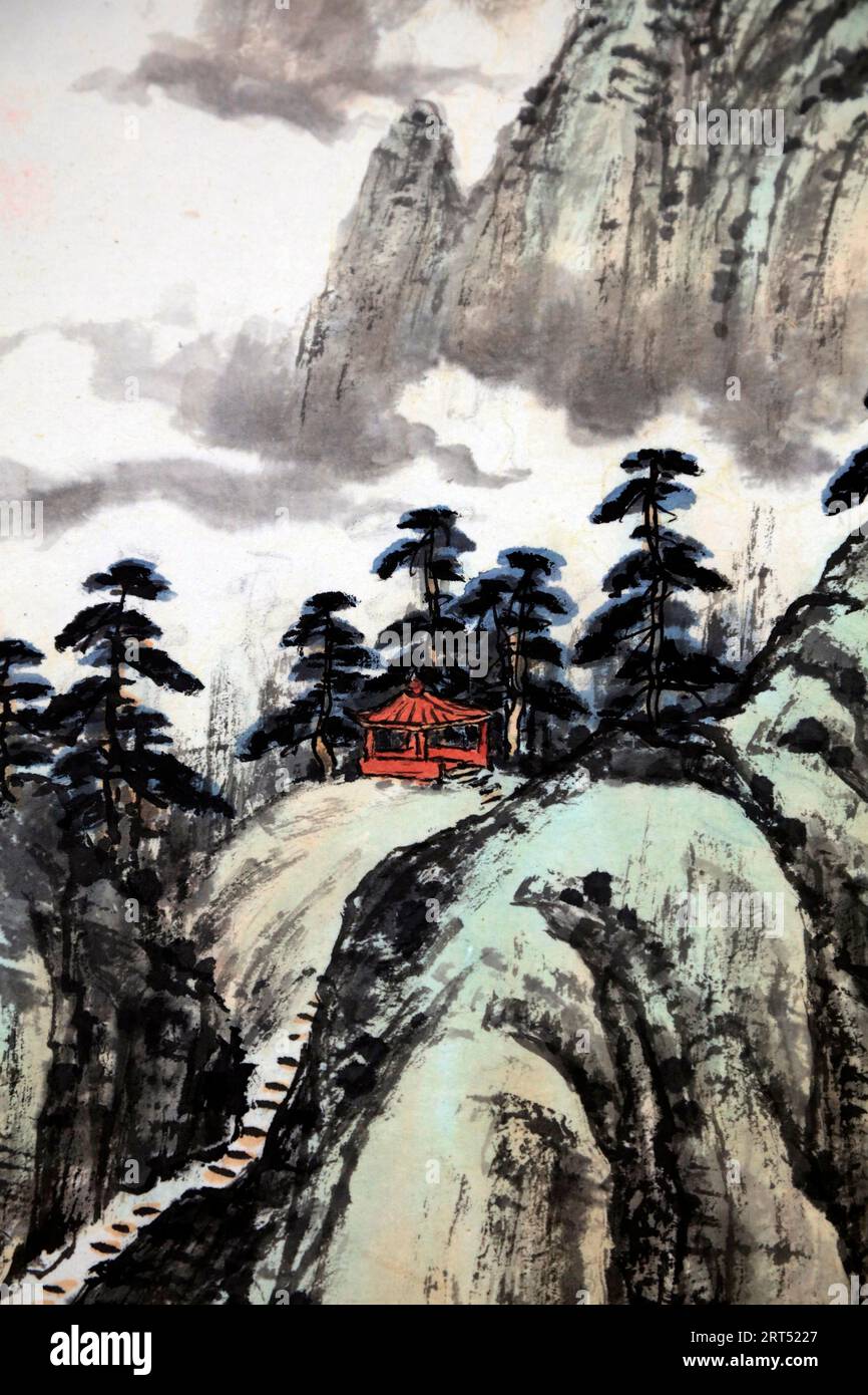 Chinese traditional ink painting Stock Photo - Alamy
