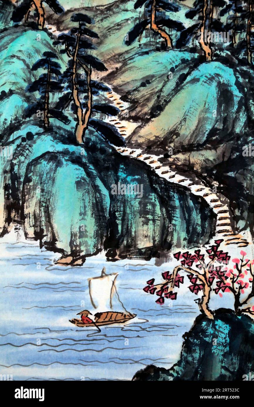 Chinese traditional ink painting Stock Photo - Alamy