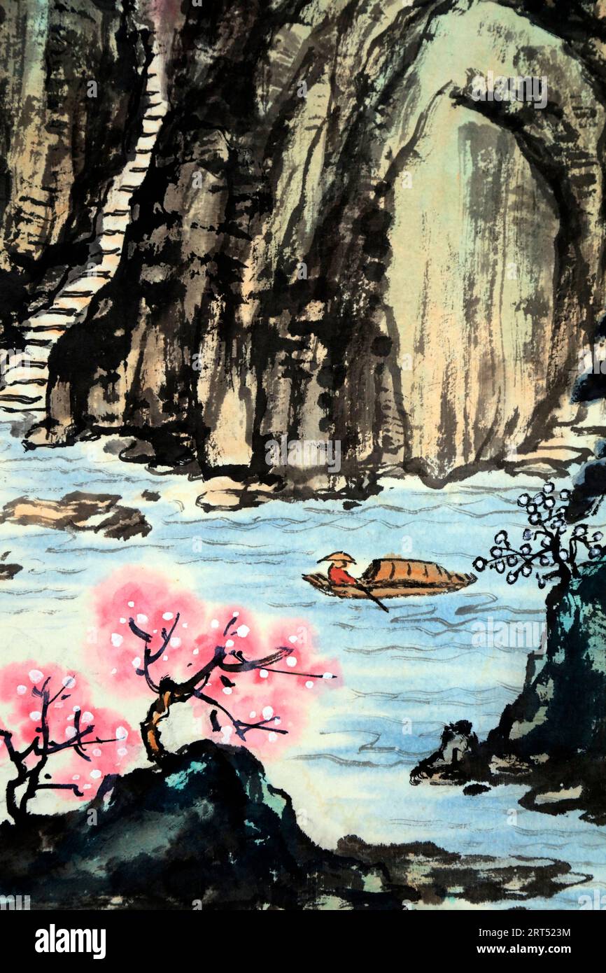 Chinese traditional ink painting Stock Photo - Alamy