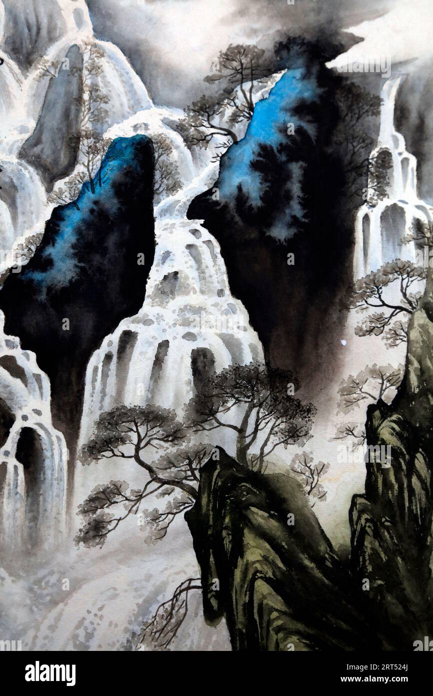 Chinese traditional ink painting Stock Photo - Alamy