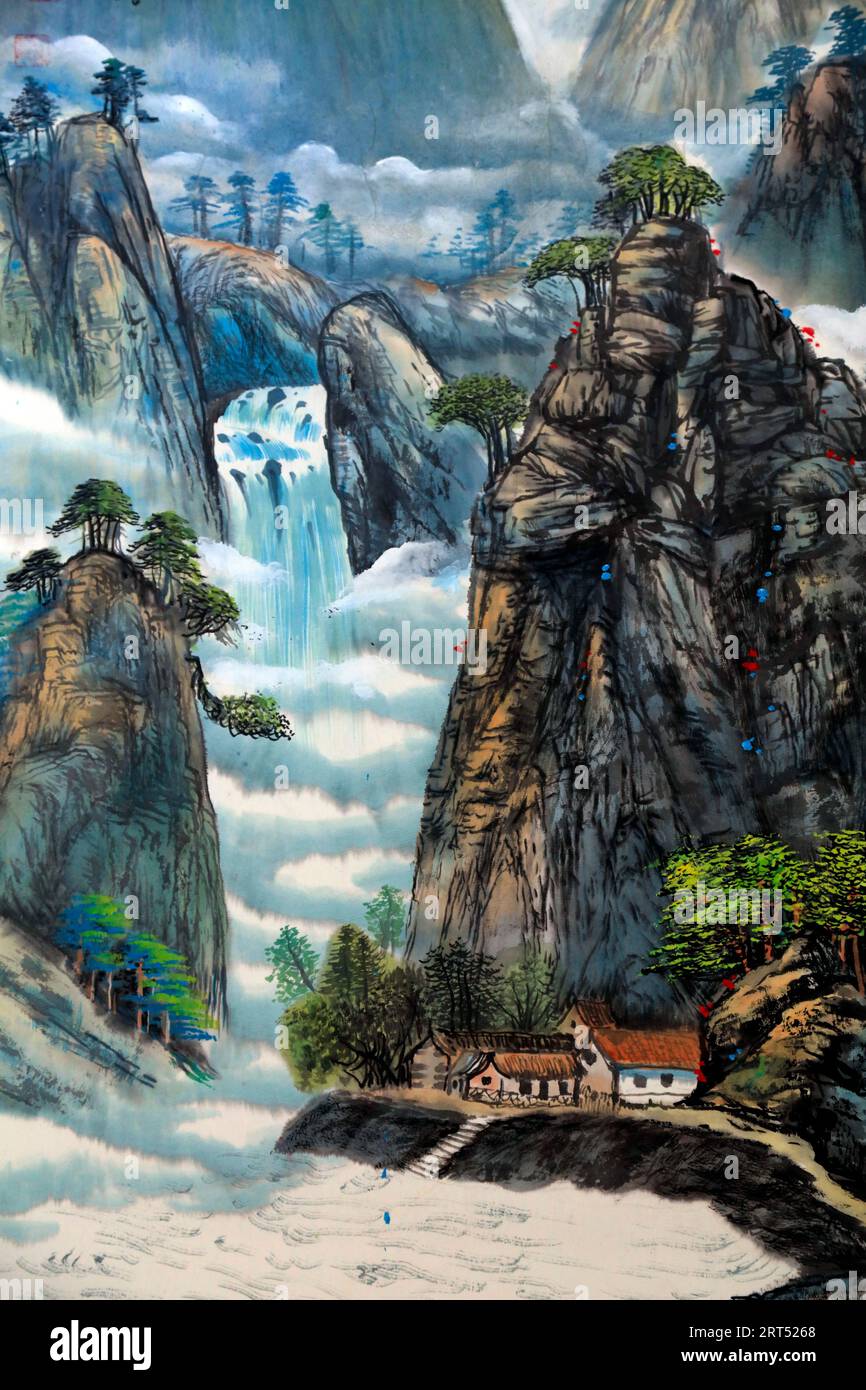 Chinese traditional ink painting Stock Photo - Alamy