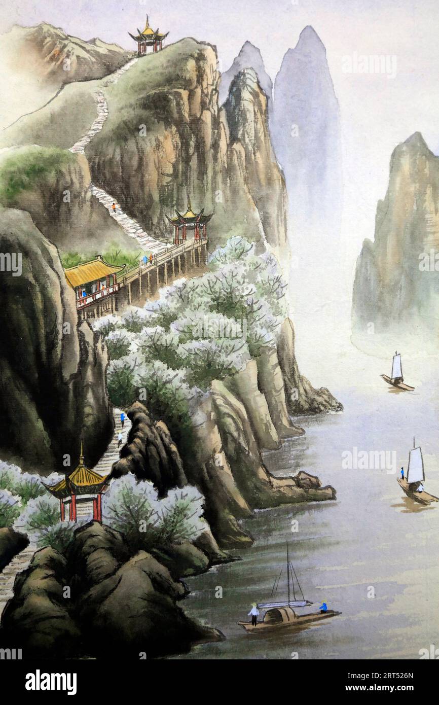 Chinese traditional ink painting Stock Photo - Alamy