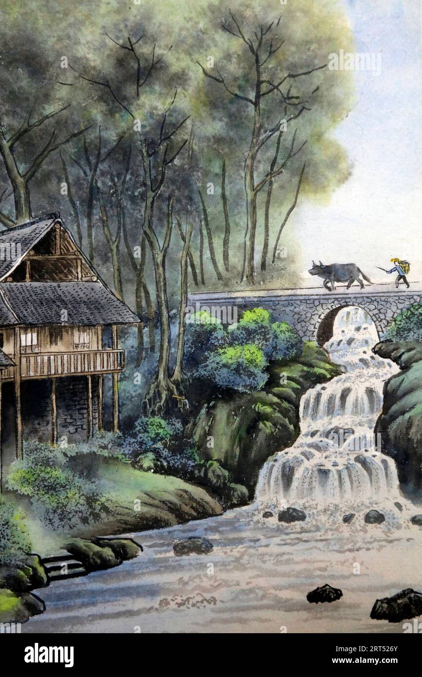 Chinese traditional ink painting Stock Photo - Alamy