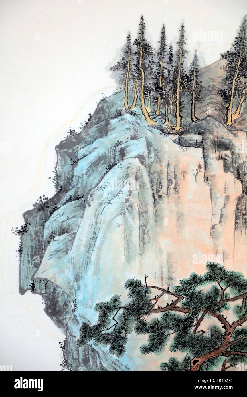 Chinese traditional ink painting Stock Photo - Alamy