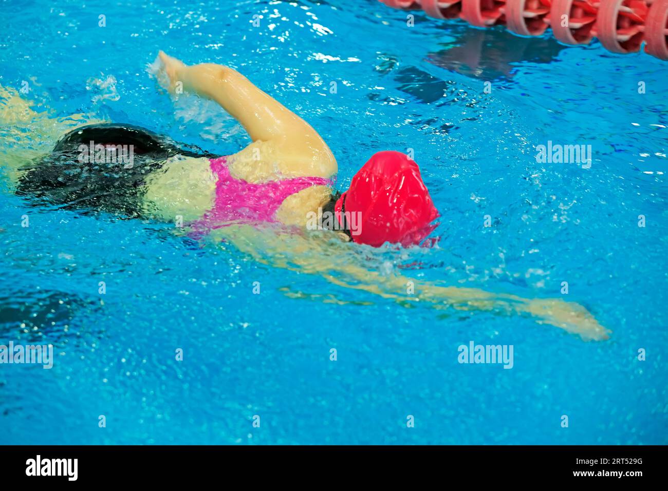 A swimming lady Stock Photo - Alamy