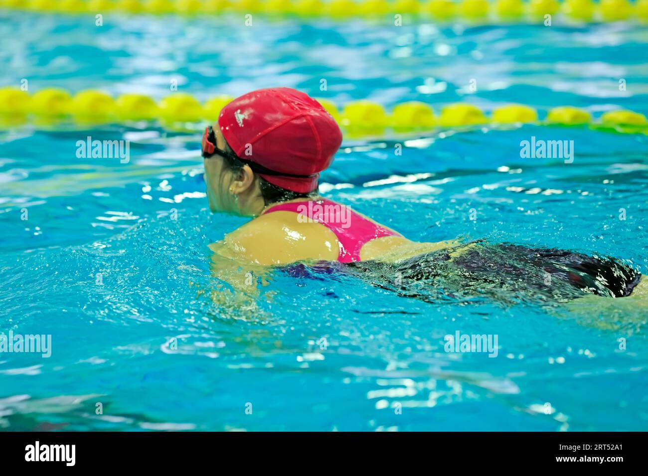 A swimming lady Stock Photo - Alamy