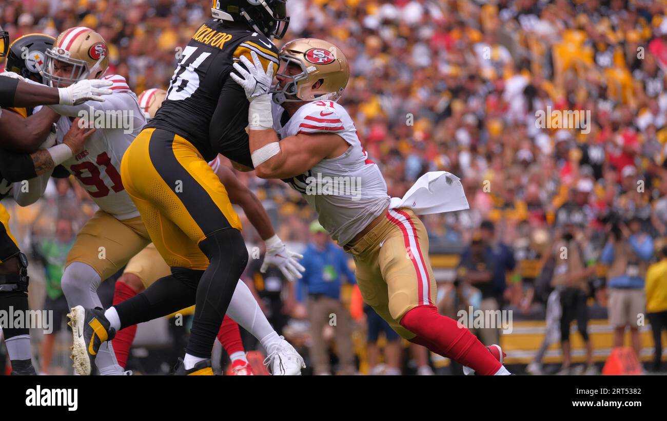 Pittsburgh, PA, USA. 10th Sep, 2023. Nick Bosa #97 during the ...