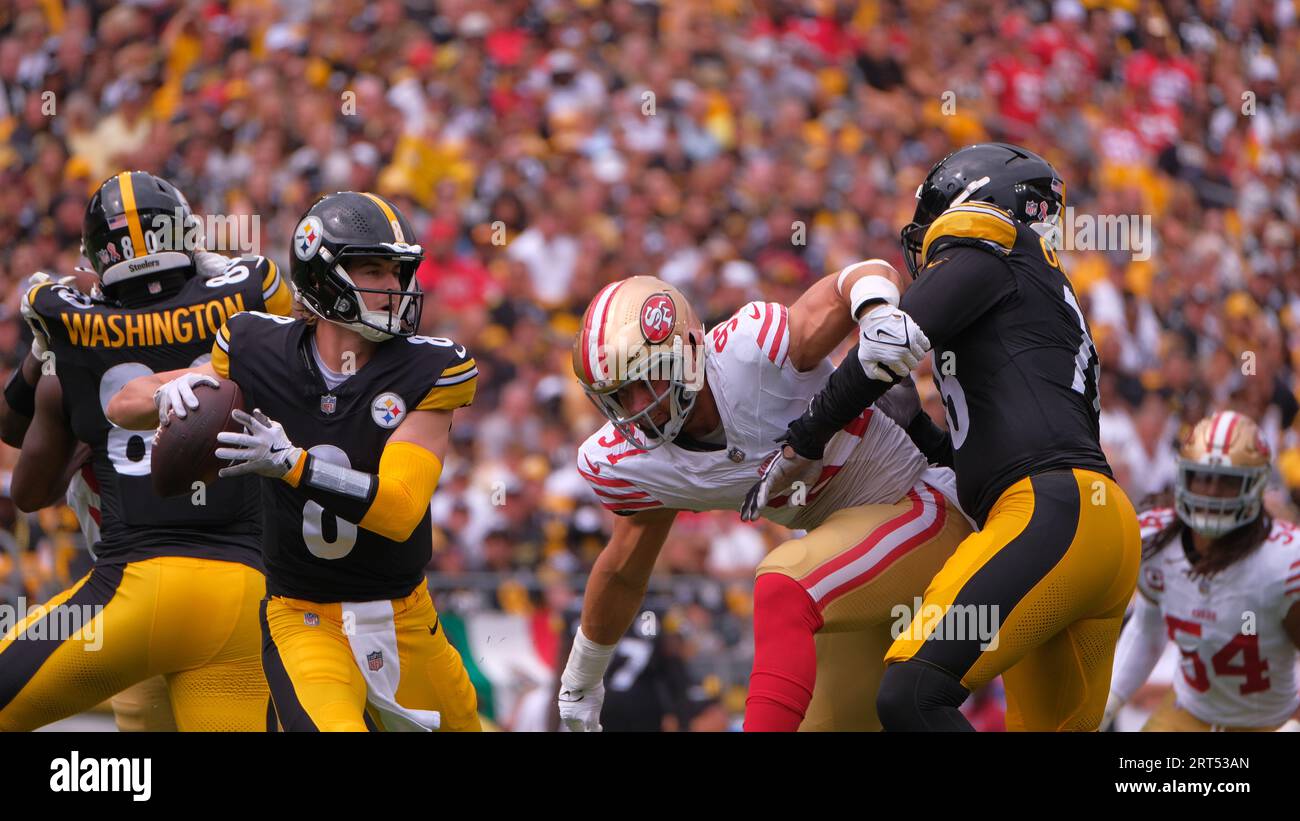 Pittsburgh, PA, USA. 10th Sep, 2023. Nick Bosa #97 during the ...