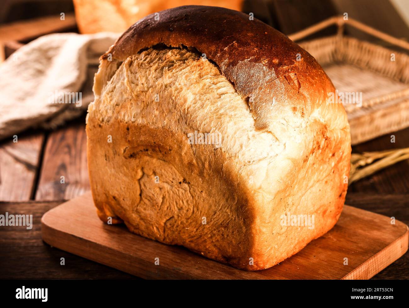 Vintage bread photo, original raw wheat bread, hi res photo Stock Photo ...