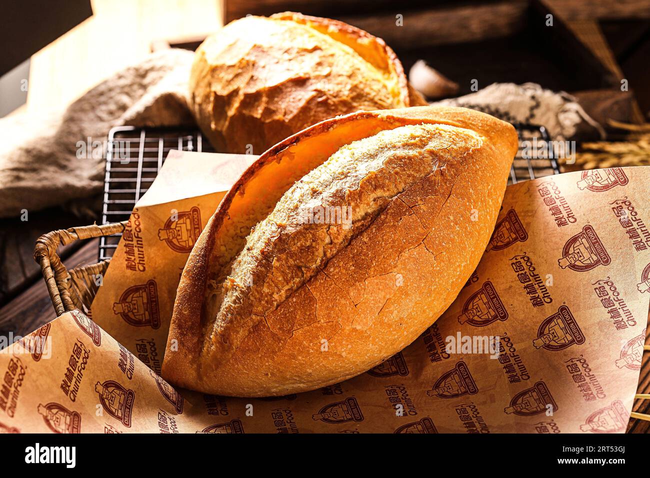 Vintage bread photo, original raw wheat bread, hi res photo Stock Photo ...