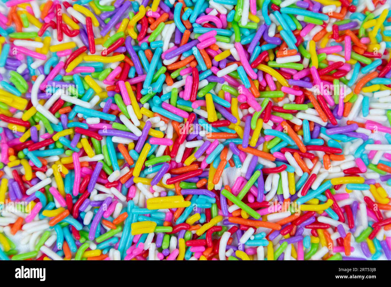 Colorful sugar sprinkles , top view Stock Photo - Alamy