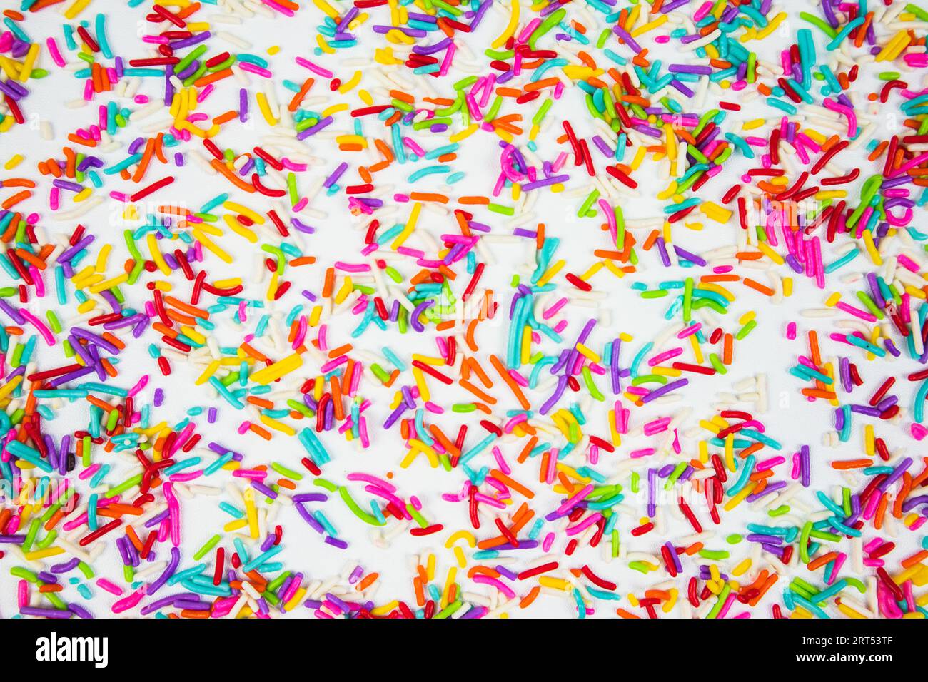 Colorful sugar sprinkles , top view Stock Photo - Alamy