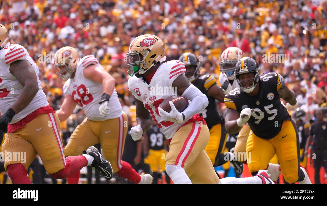 Pittsburgh, PA, USA. 10th Sep, 2023. Deebo Samuel #19 during the ...