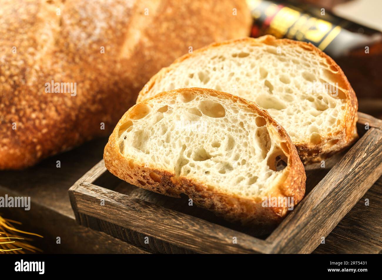 Vintage bread photo, original raw wheat bread, hi res photo Stock Photo ...