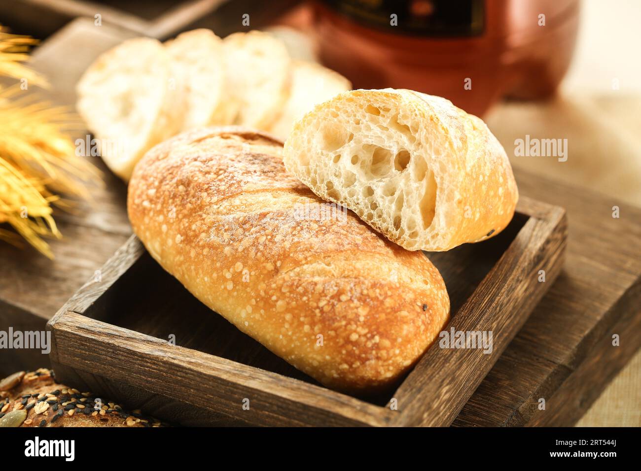 Vintage bread photo, original raw wheat bread, hi res photo Stock Photo ...