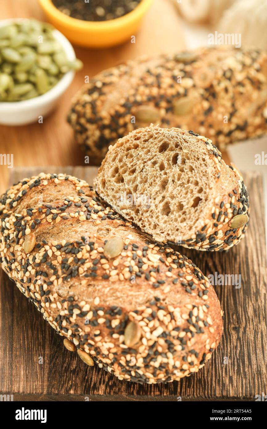 Vintage bread photo, original raw wheat bread, hi res photo Stock Photo ...