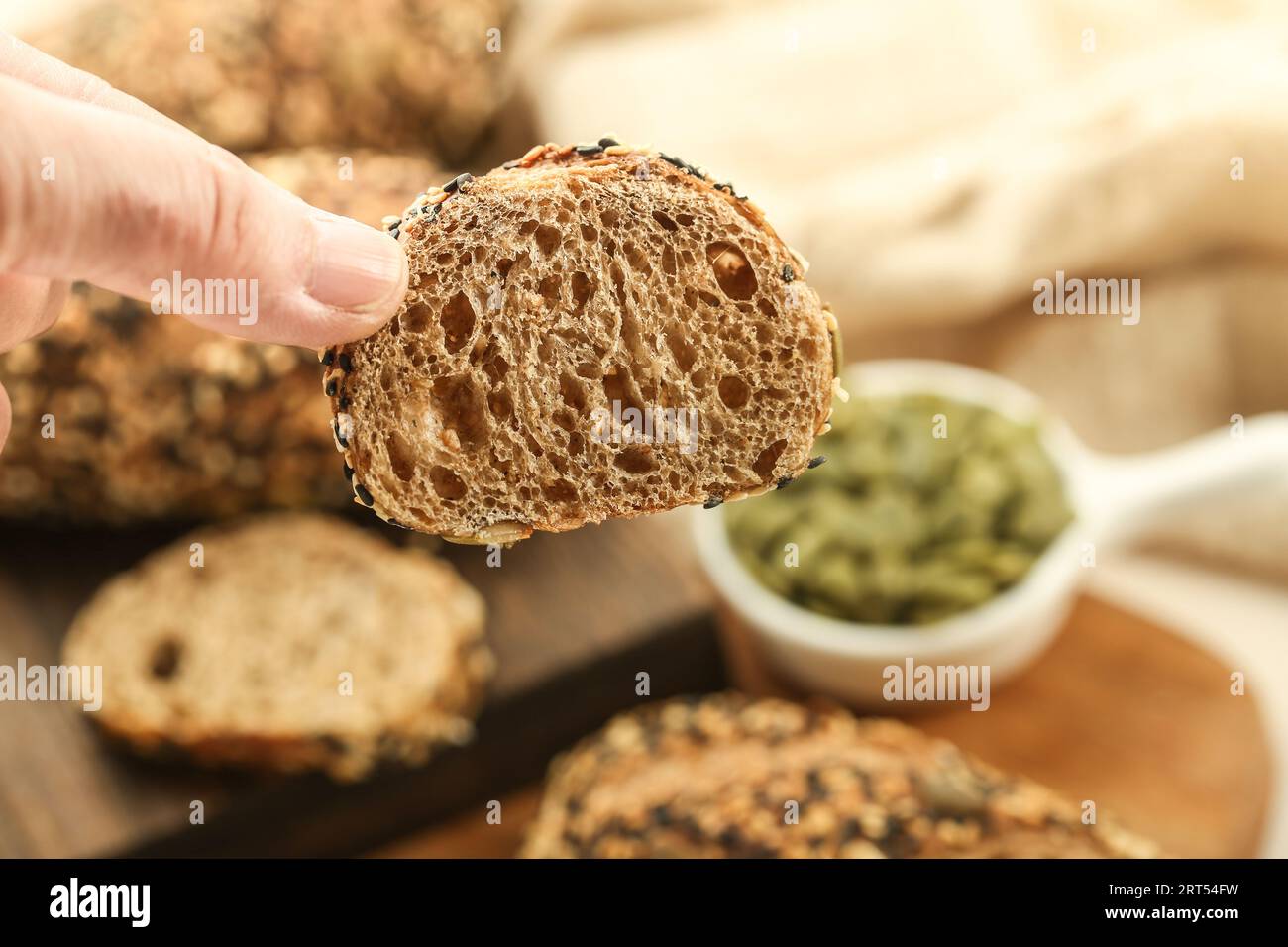Vintage bread photo, original raw wheat bread, hi res photo Stock Photo ...
