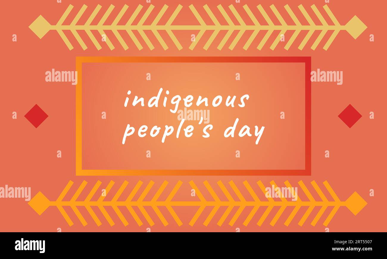 Indigenous people day background celebration vector. Holiday concept ...
