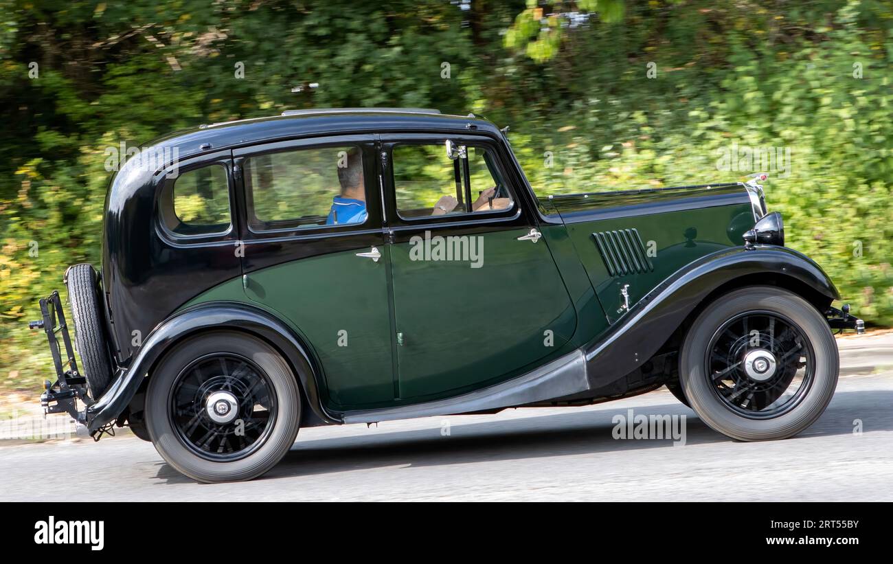 Milton Keynes,UK-Sept 10th 2023: 1935 Morris Eight vintage car ...