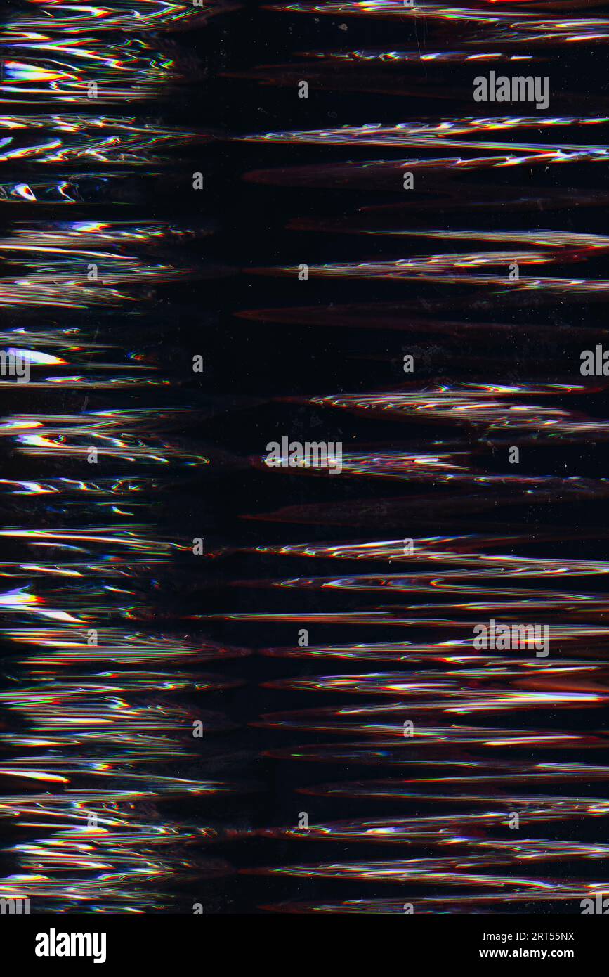 Vhs error glitch lines interference vibration Stock Photo - Alamy