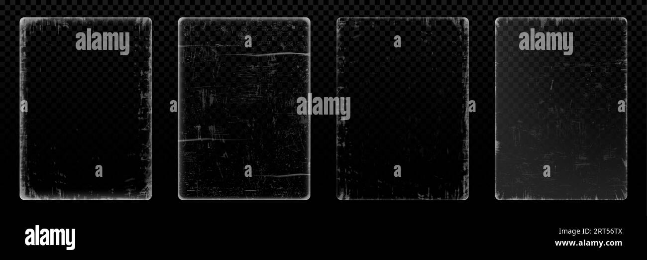 Old vintage paper cover overlay vertical frame with worn rough grunge ...